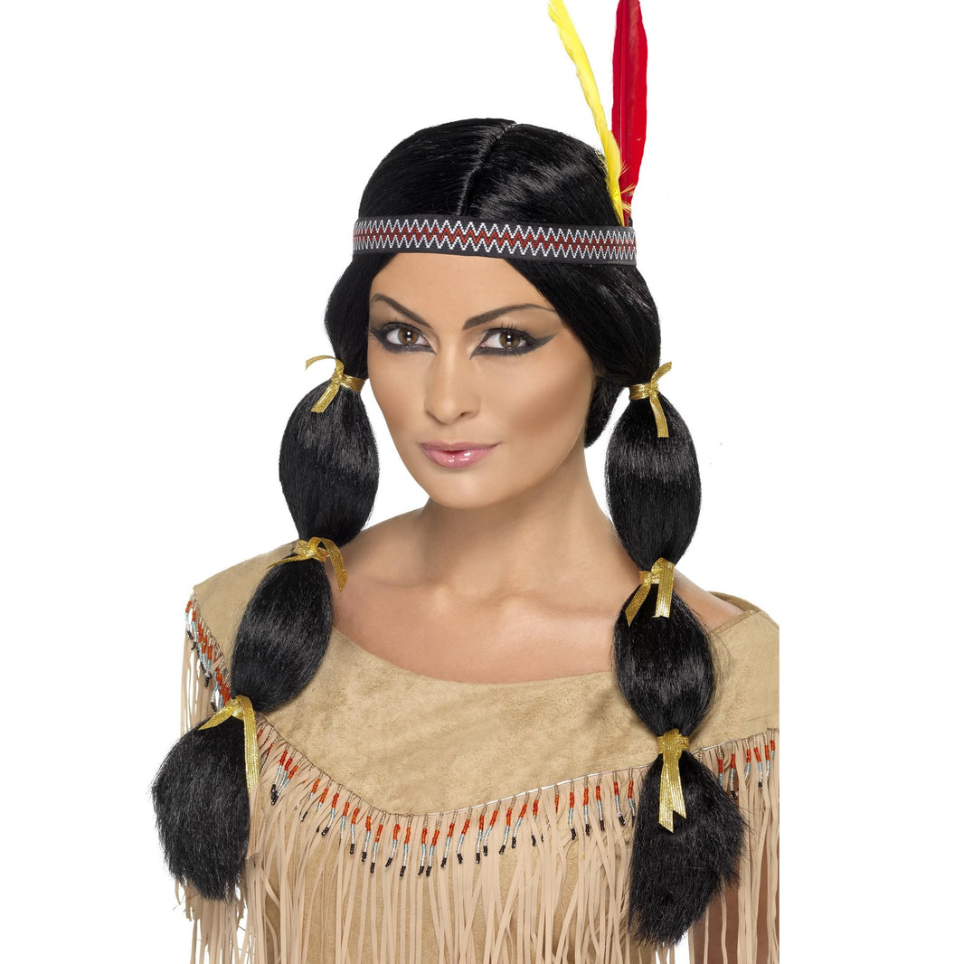 Native American Pigtail Wig